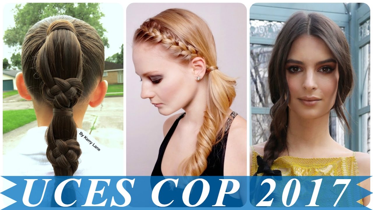 Nový účesy s copánky 2017 - YouTube