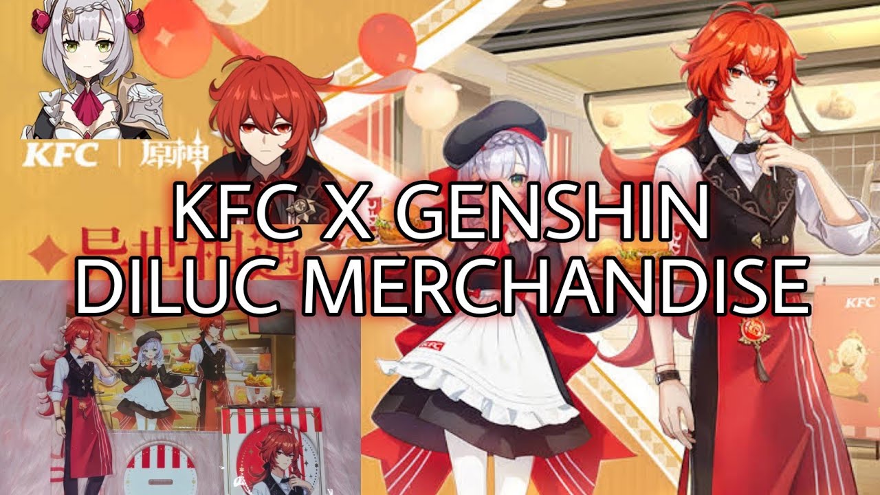 [Unboxing] KFC X Genshin Impact - Diluc Official Merchandise - YouTube
