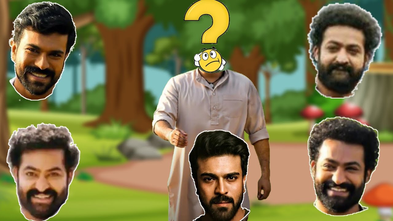 RRR Movie Wrong Head Puzzle Fun game । Celebrity Puzzle । Wrong Head ...