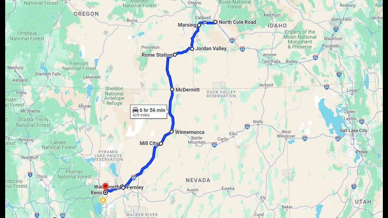 Road Trip: Boise, Idaho to Reno, Nevada - YouTube