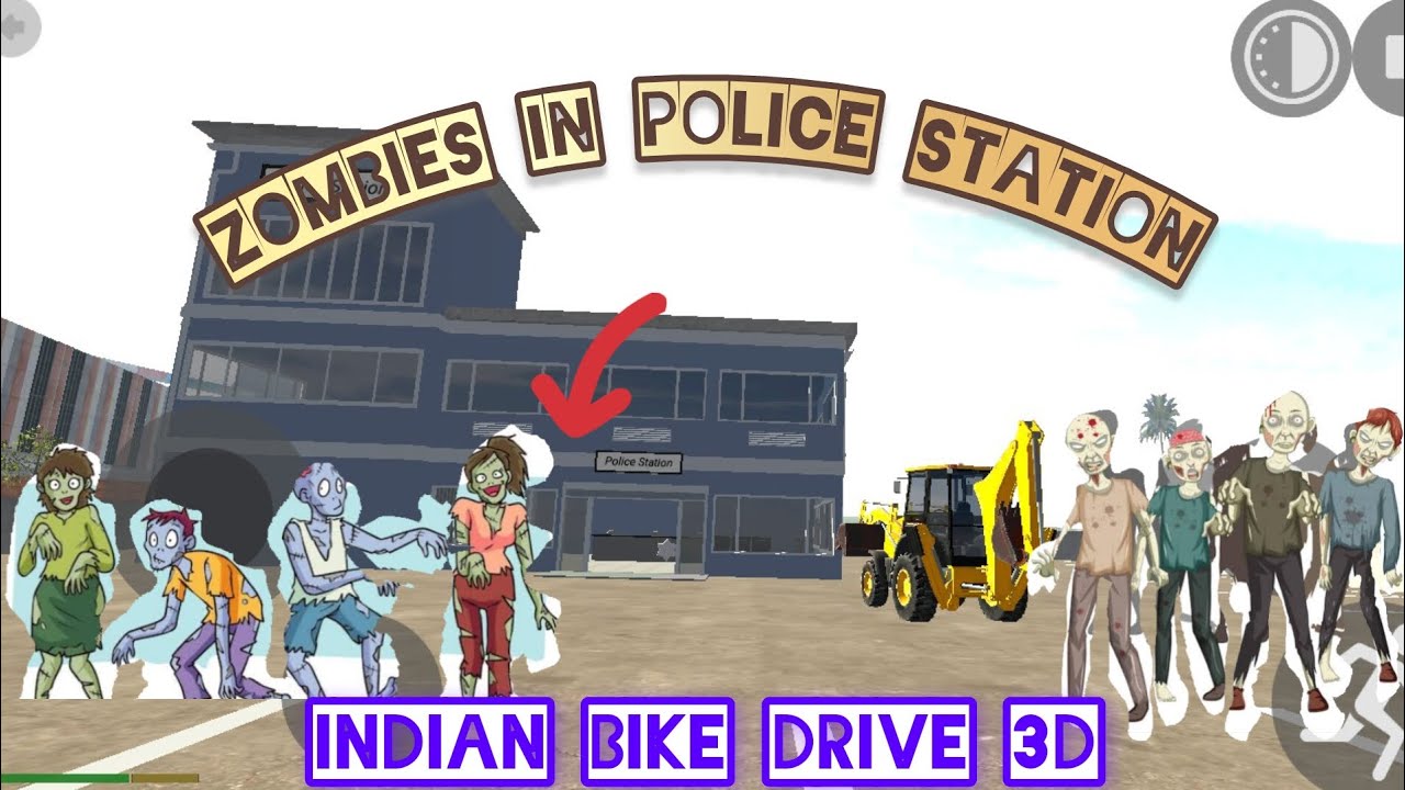 ZOMBIES IN POLICE STATION IN INDIAN BIKE DRIVE 3D - YouTube