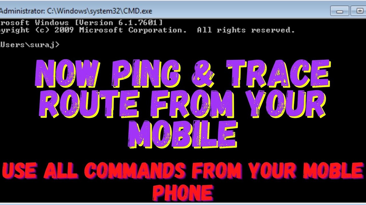 HOW TO USE PING AND TRACE ROUTE COMMAND USING YOUR MOBILE PHONE - YouTube