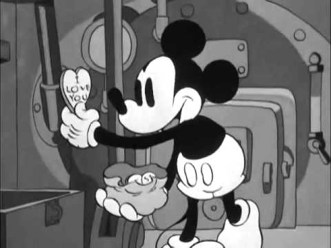 Walt Disney Mickey's Steamroller 1934 Black and white version - YouTube