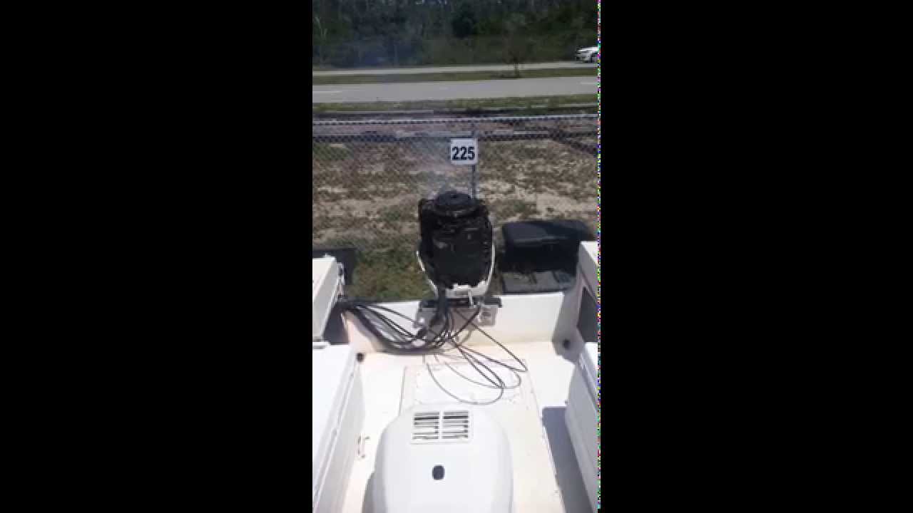 1996 225 Evinrude Ocean Pro - YouTube