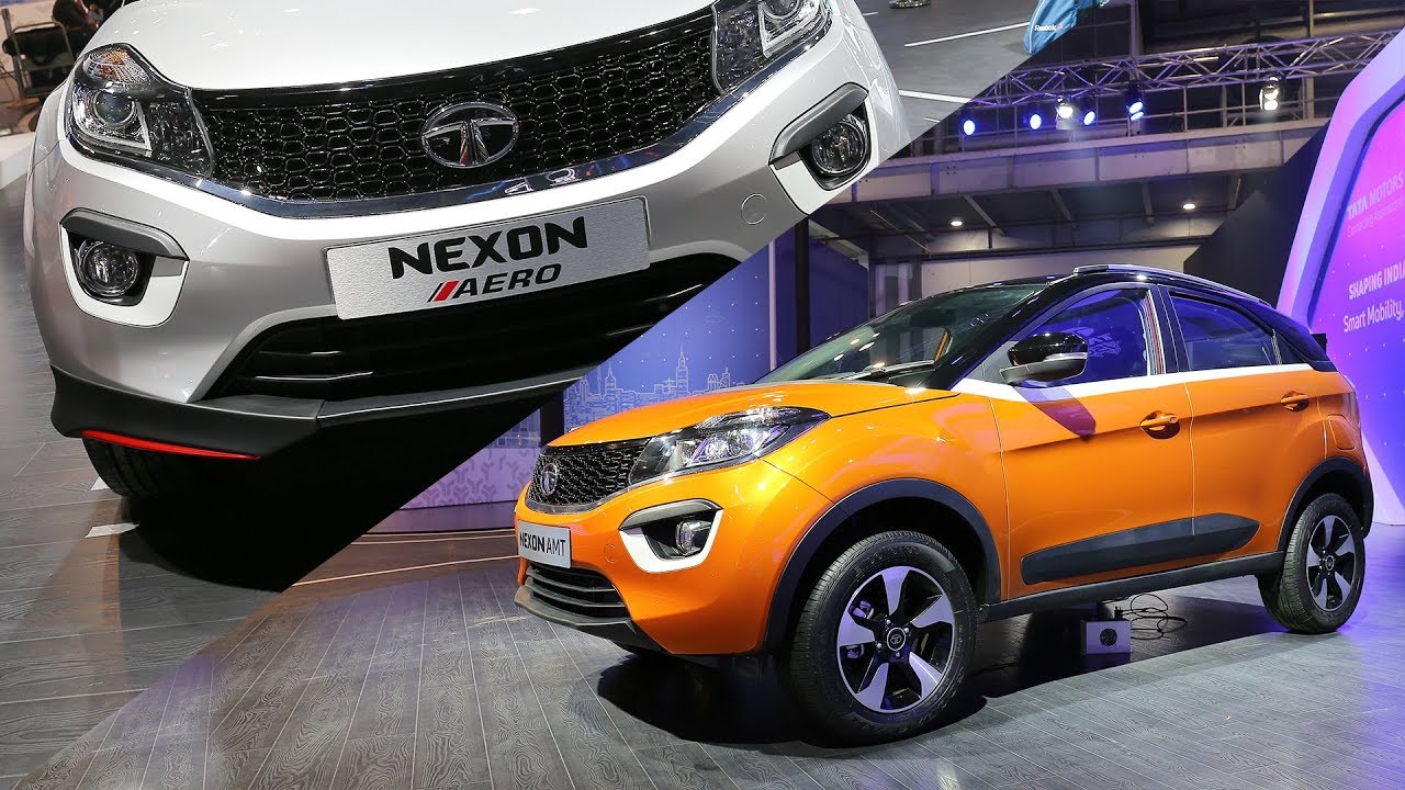 Tata Nexon AMT & AERO Body Kit | First Look | Auto Expo 2018 ...