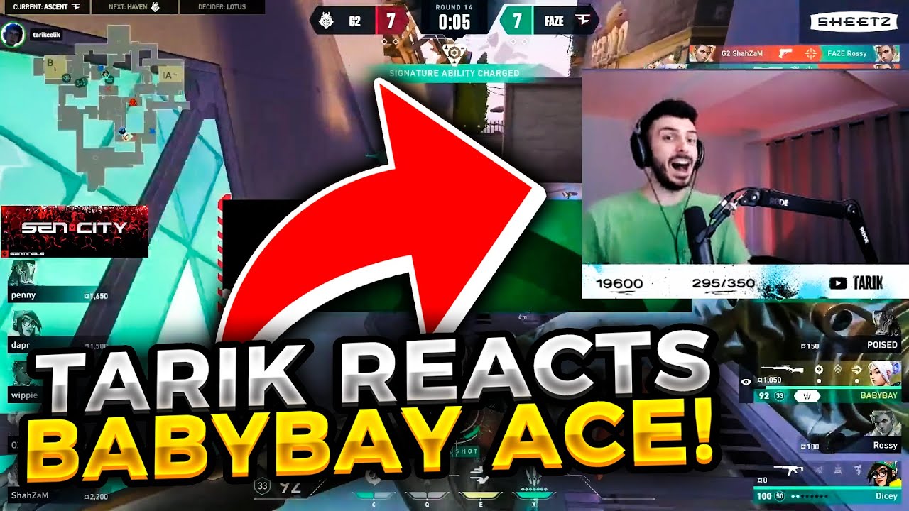 SEN Tarik REACTS to FaZe babybay INSANE MARSHAL ACE! | VALORANT - YouTube