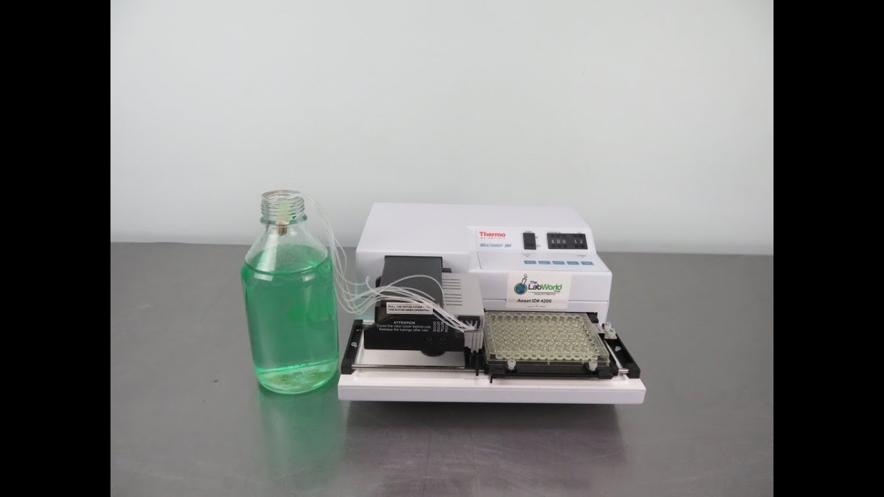 Thermo Multidrop 384 Plate Dispenser - YouTube