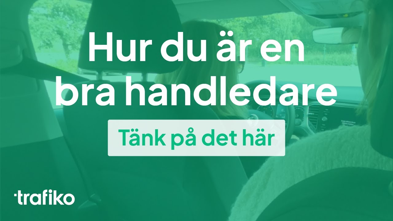 Handledare: 7 tips för att bli en bättre handledare (övningskörning ...