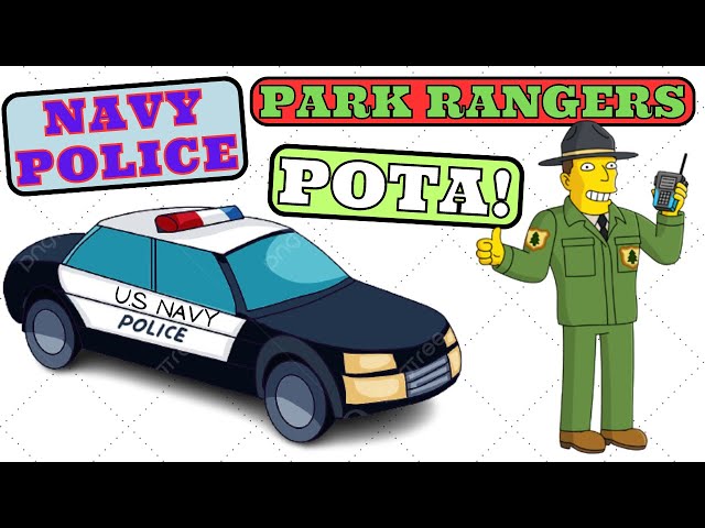 Cartoon Park Ranger Car