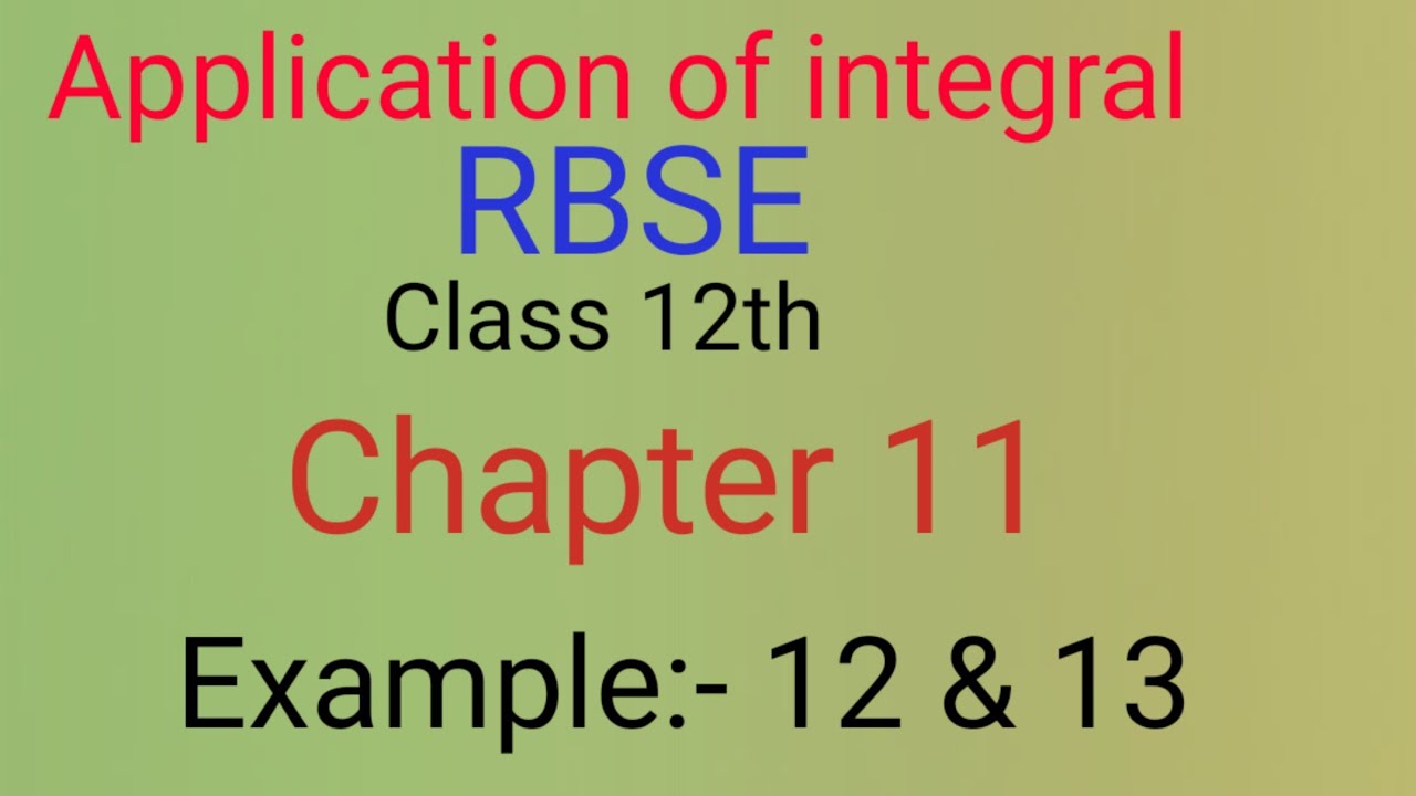 Rbse Class 12 Maths Chapter 11 Example No 12 13 YouTube rbse-class-12-maths-chapter-11-example-no-12-13-youtube