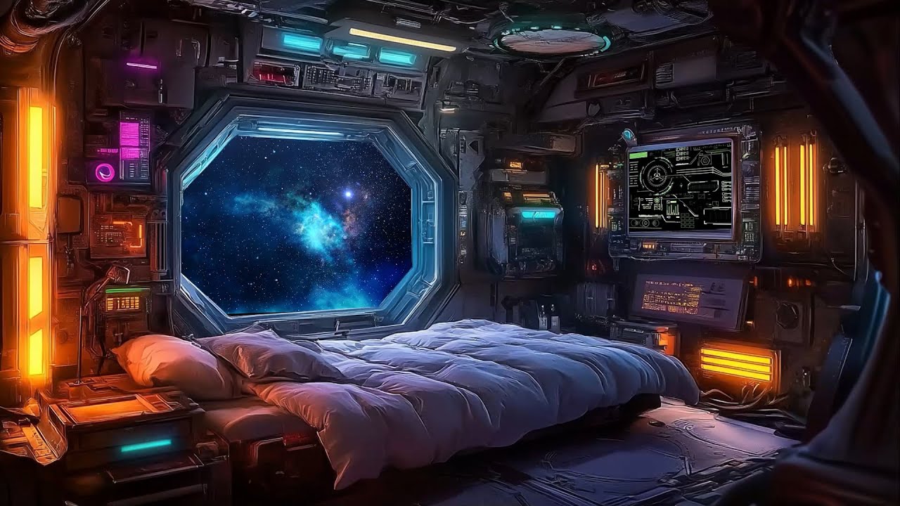 Astral Retreat | Relax in a Futuristic Space Cabin with Windows to the ...