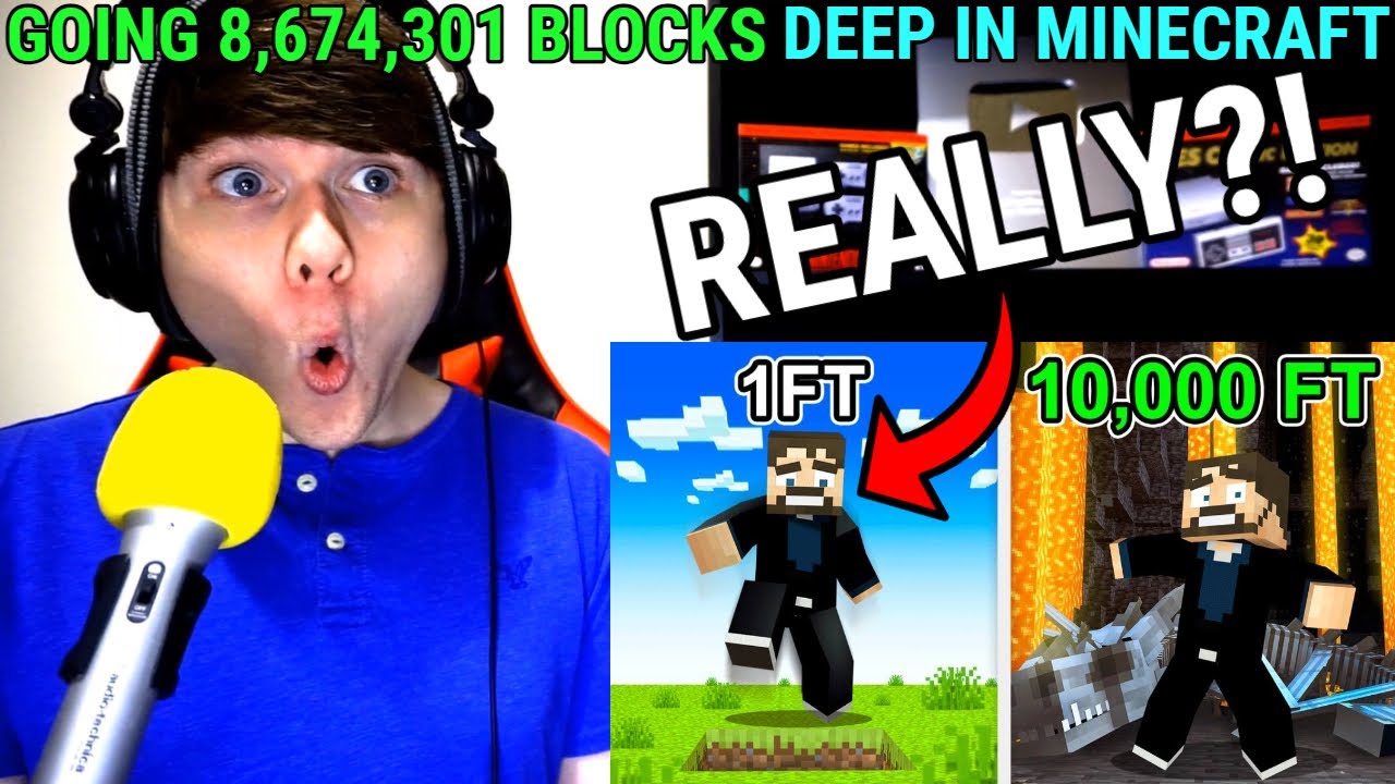 Going 8,674,301 Blocks Deep in Minecraft @SSundee REACTION! - YouTube