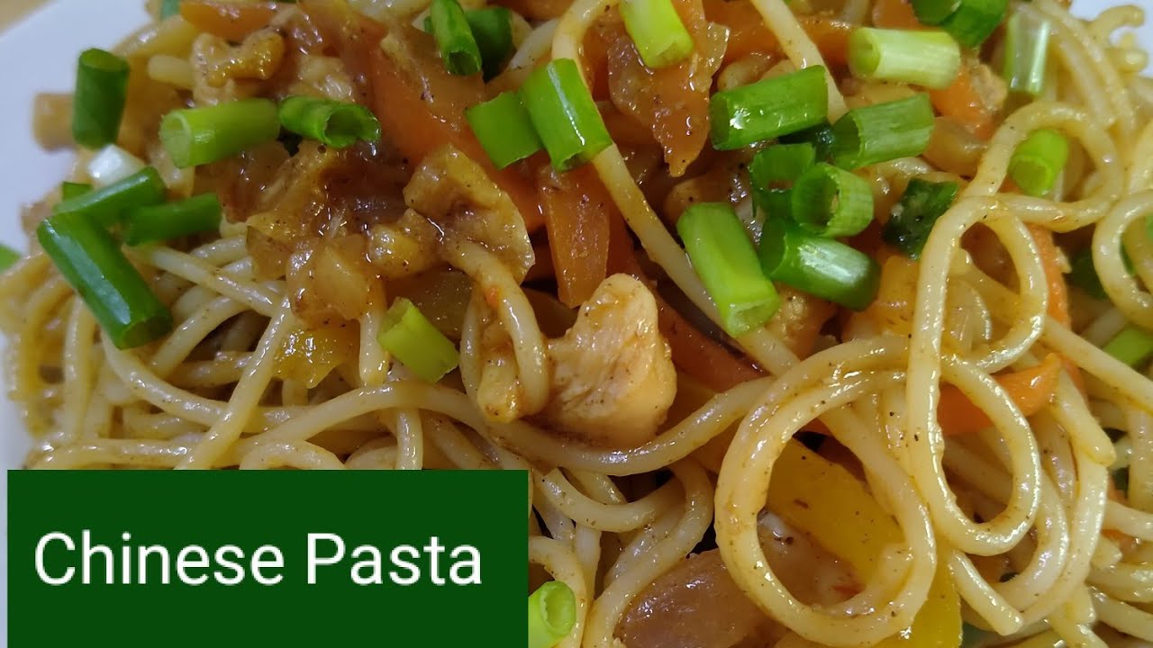 Chinese pasta (wok spaghetti) - YouTube