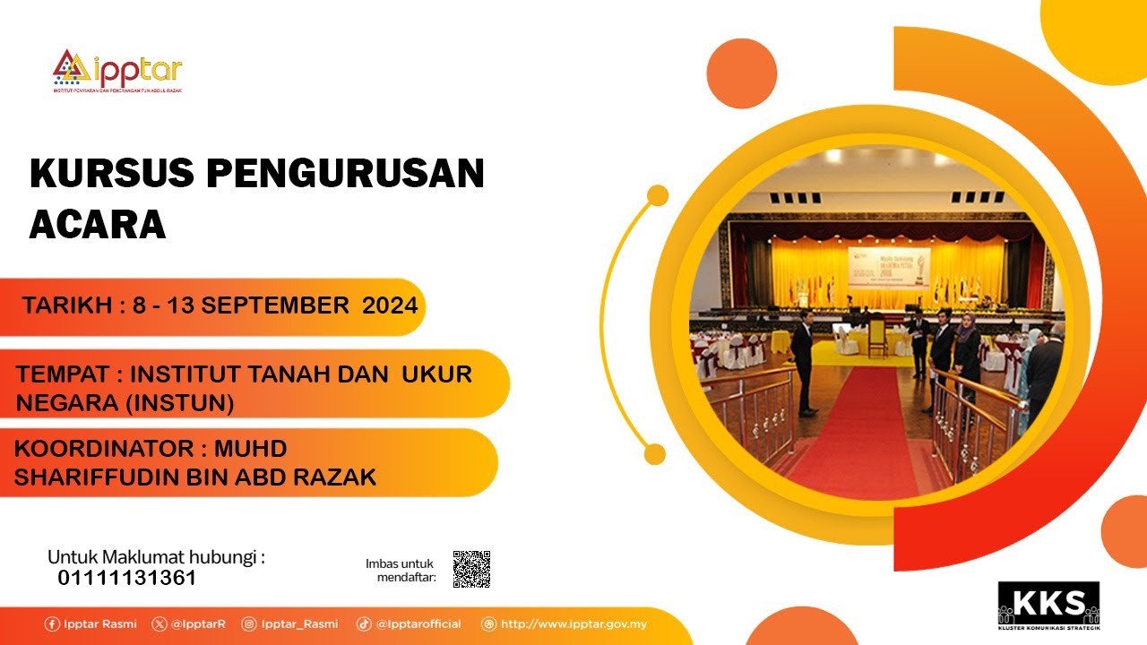 Kursus Pengurusan Acara - YouTube