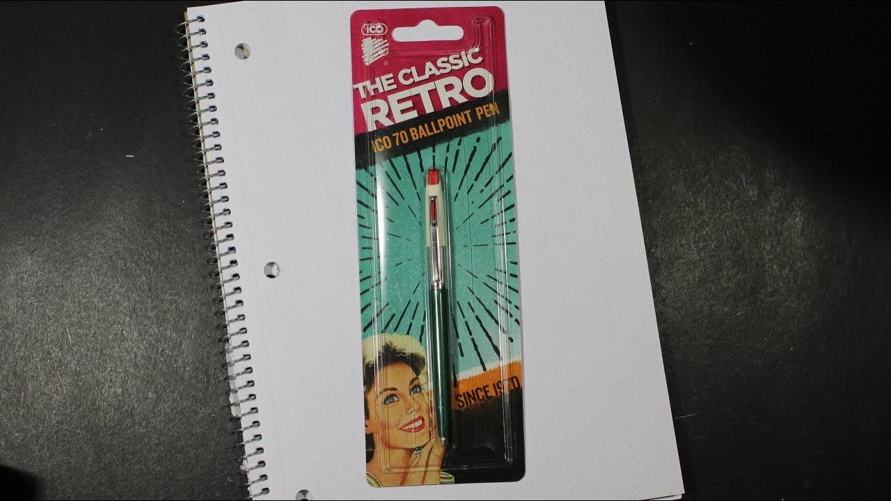 ICO 70 Classic Retro Ballpoint Pen from Hungary Review - YouTube