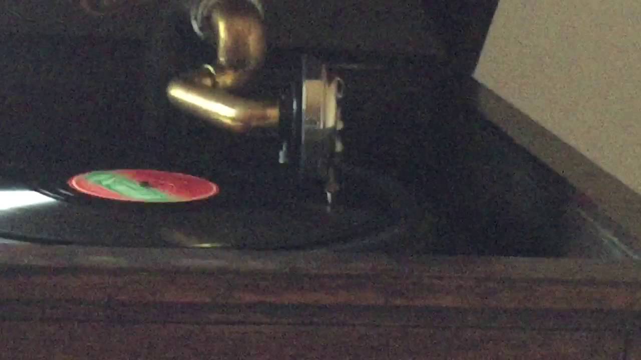 "South" played on an Edison diamond disk phonograph with a Kent adapter ...