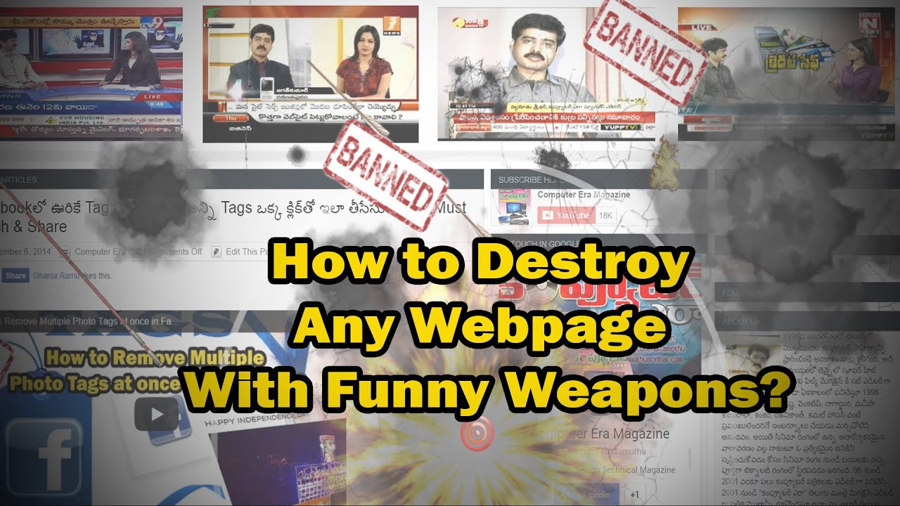 How to Destroy Any Webpage with Funny Weapons with Chrome Extension ...