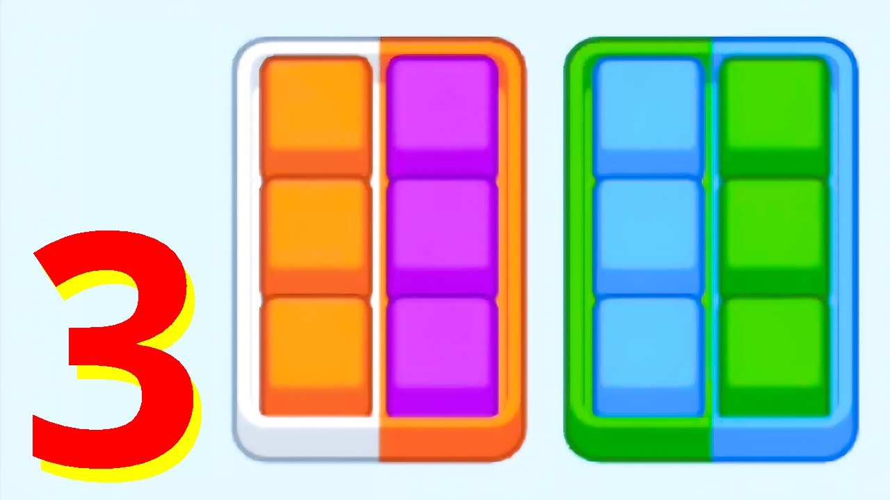🟧 Color Cube Match: Sort Puzzle 🟩 GAMEPLAY Part 3 Levels 13-16 (Android ...