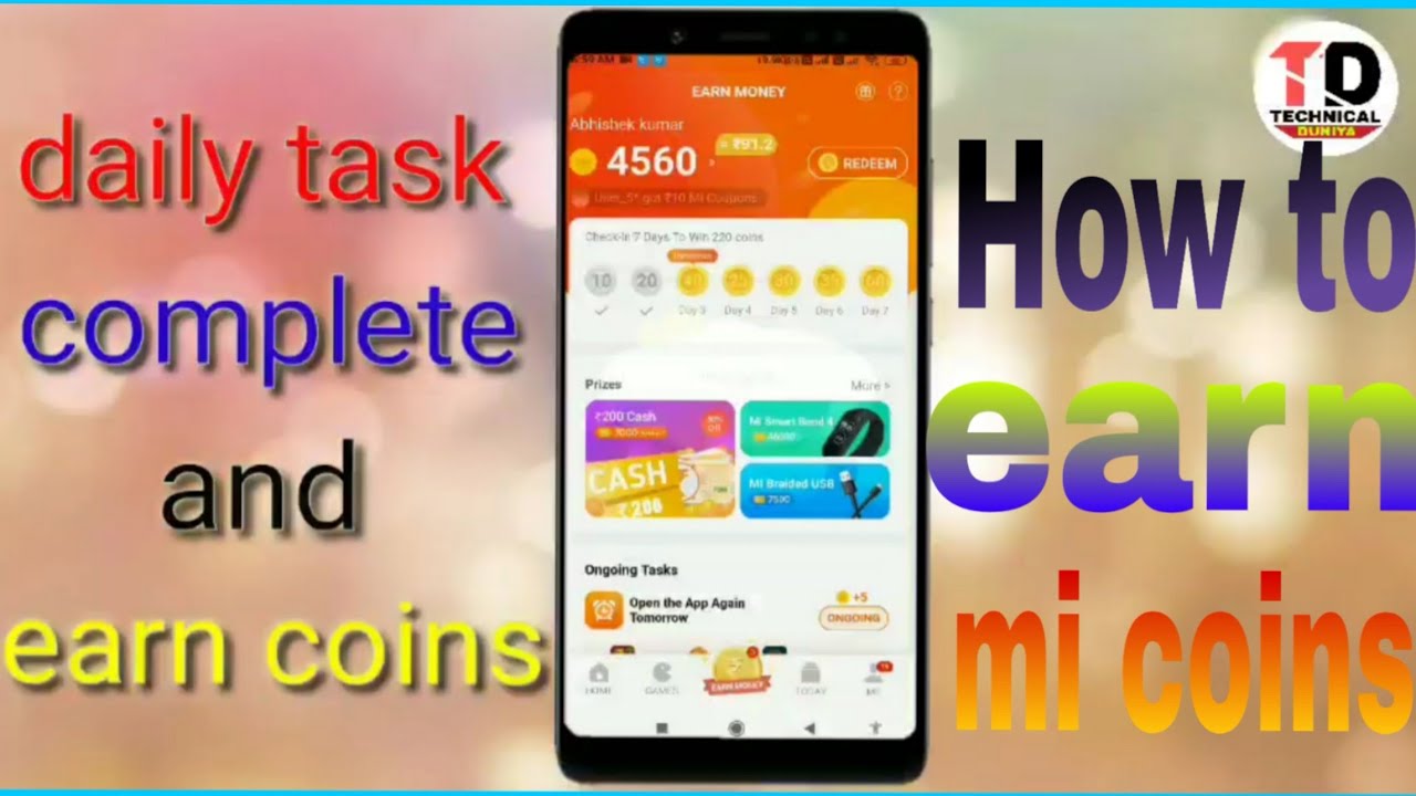 Mi coins earn कैसे करे। How to earn a mi coins and reddem a prize ...