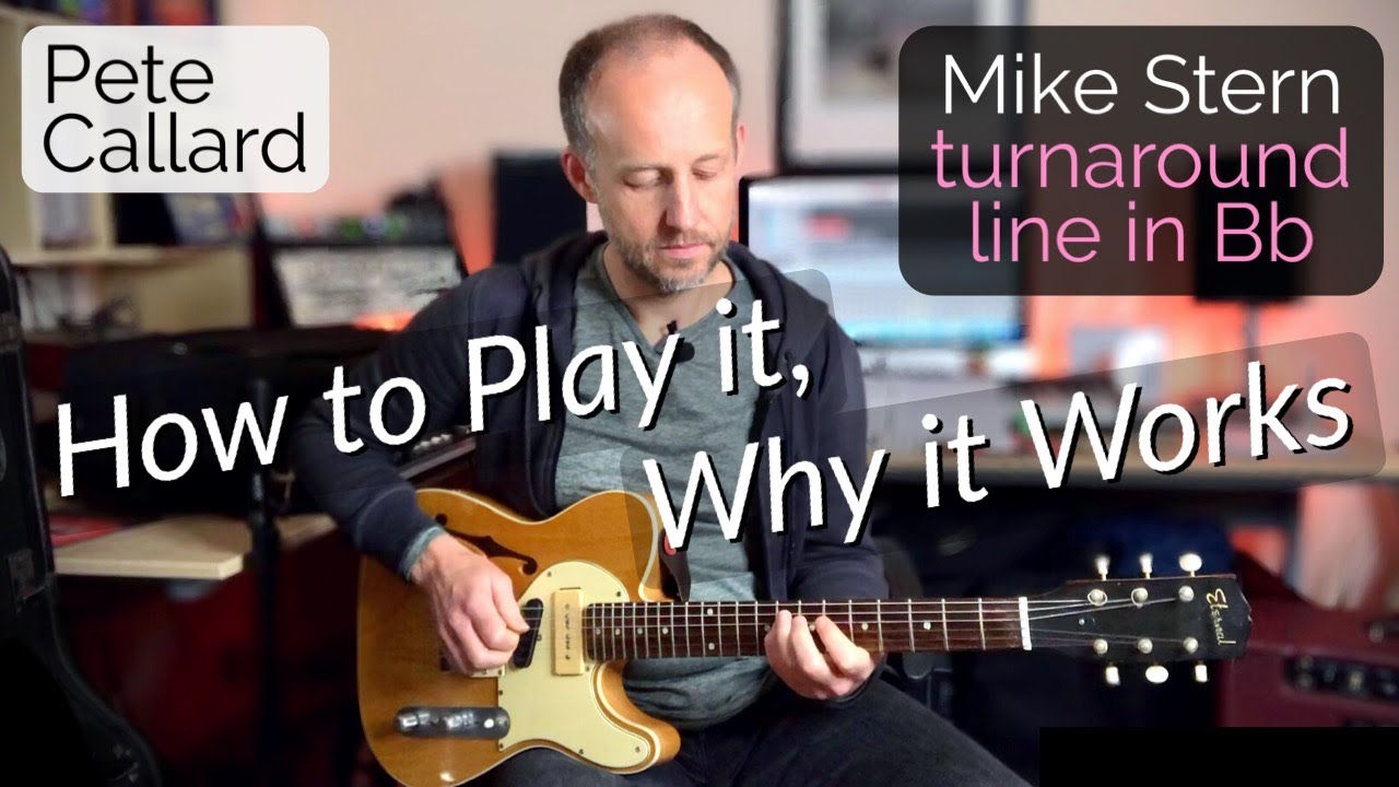 Mike Stern Bb turnaround lick lesson - How to Play it, Why it Works ...