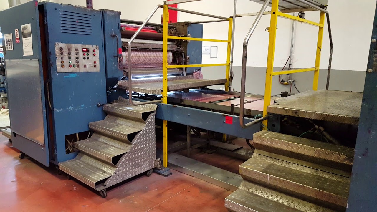 Mailander 122A double colour printing line with inline Mailander 469 ...