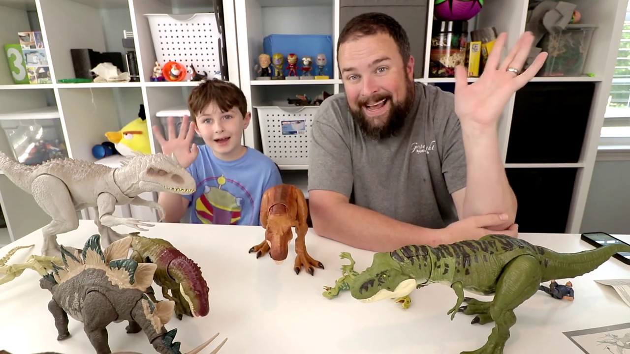 Buck is back!! Daddy T-Rex is home... - YouTube