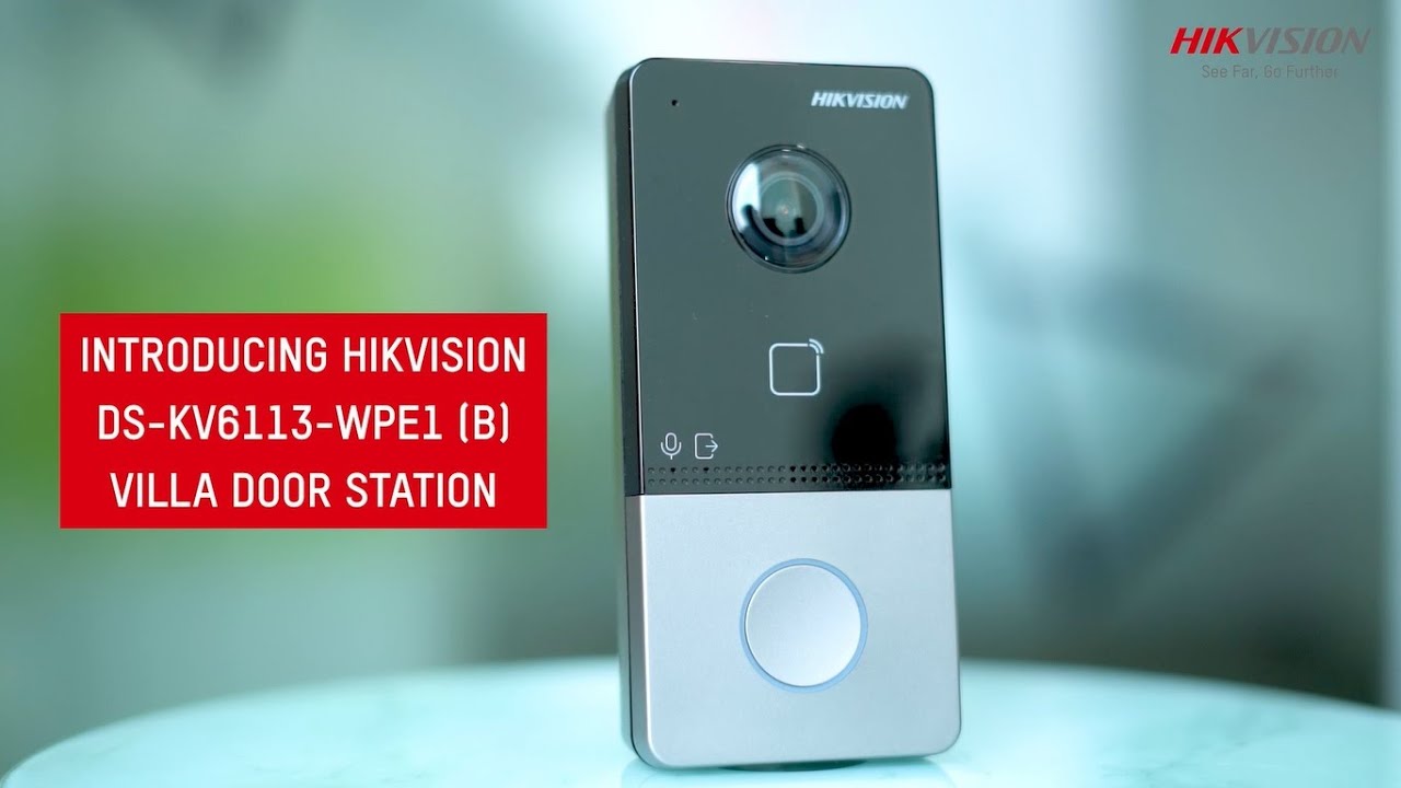 Hikvision DS-KV6113-WPE1 (B) Villa Door Station - YouTube