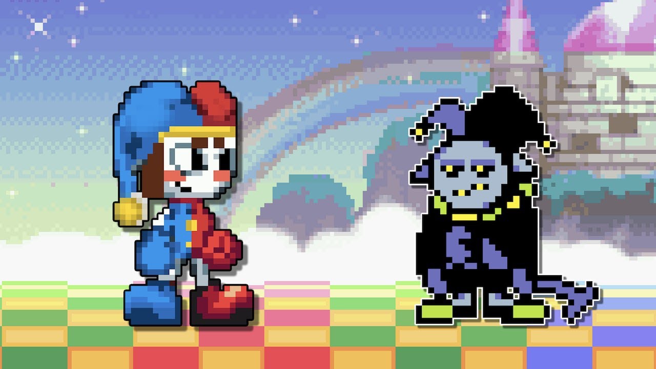 Pomni vs Jevil! The Amazing Digital Circus vs Deltarune Animation - YouTube