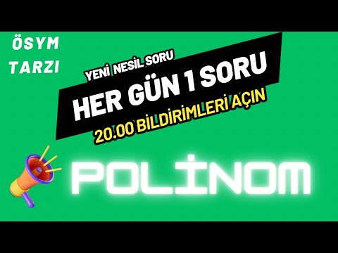 Polinom Soru Çözümü | polinom
