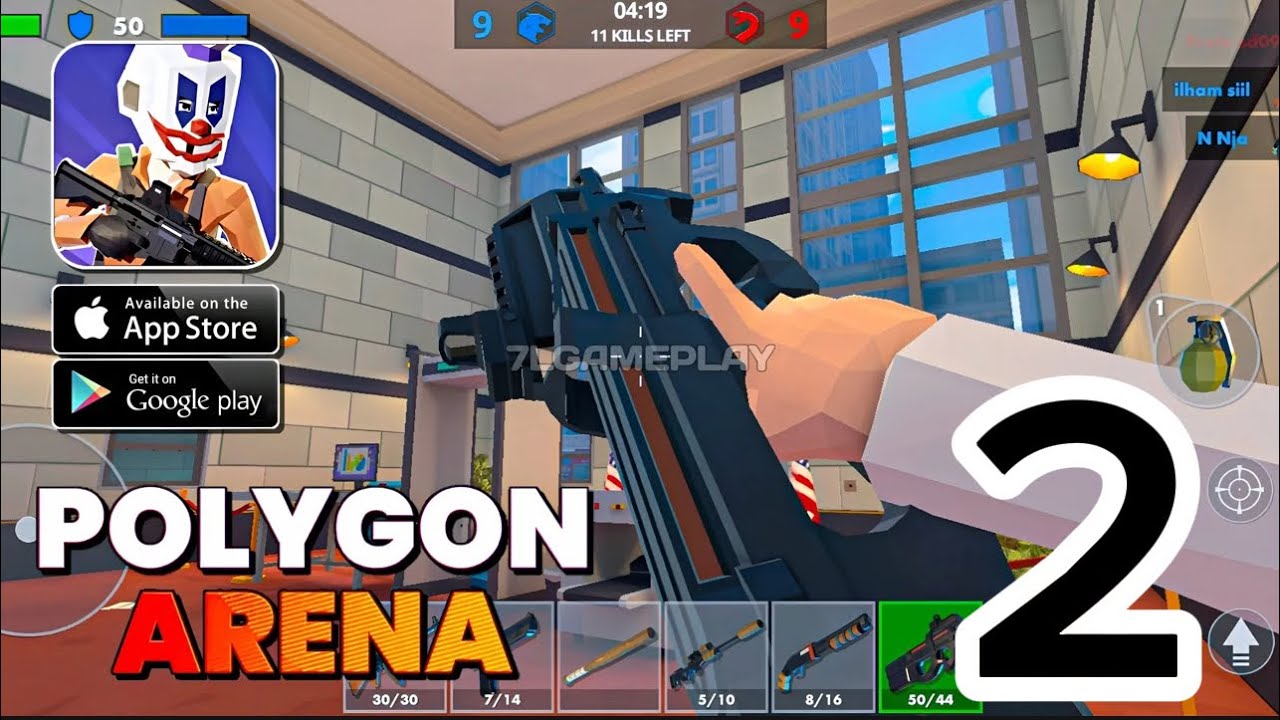 Polygon Arena gameplay part:2 | Polygon Arena Multiplayer - YouTube