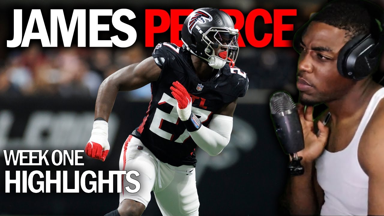 James Pearce Jr EVERY SNAP vs Bucs Highlights | Week 1 NFL 2025 - YouTube