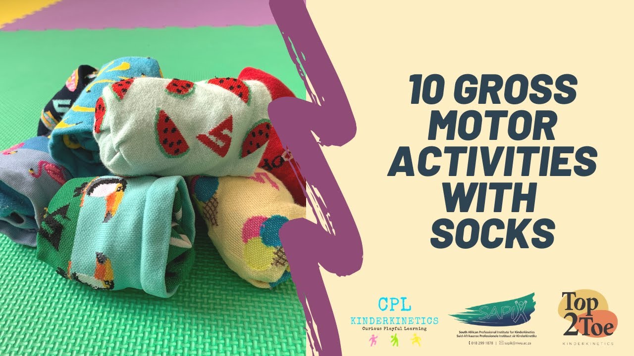10 Gross Motor Activities with Socks - YouTube