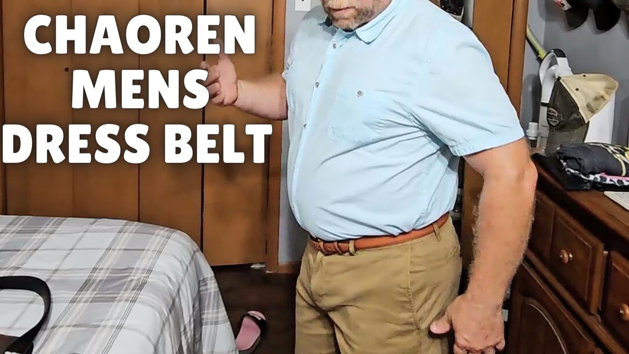 CHAOREN Mens Dress Belt - Genuine Leather Belt - YouTube