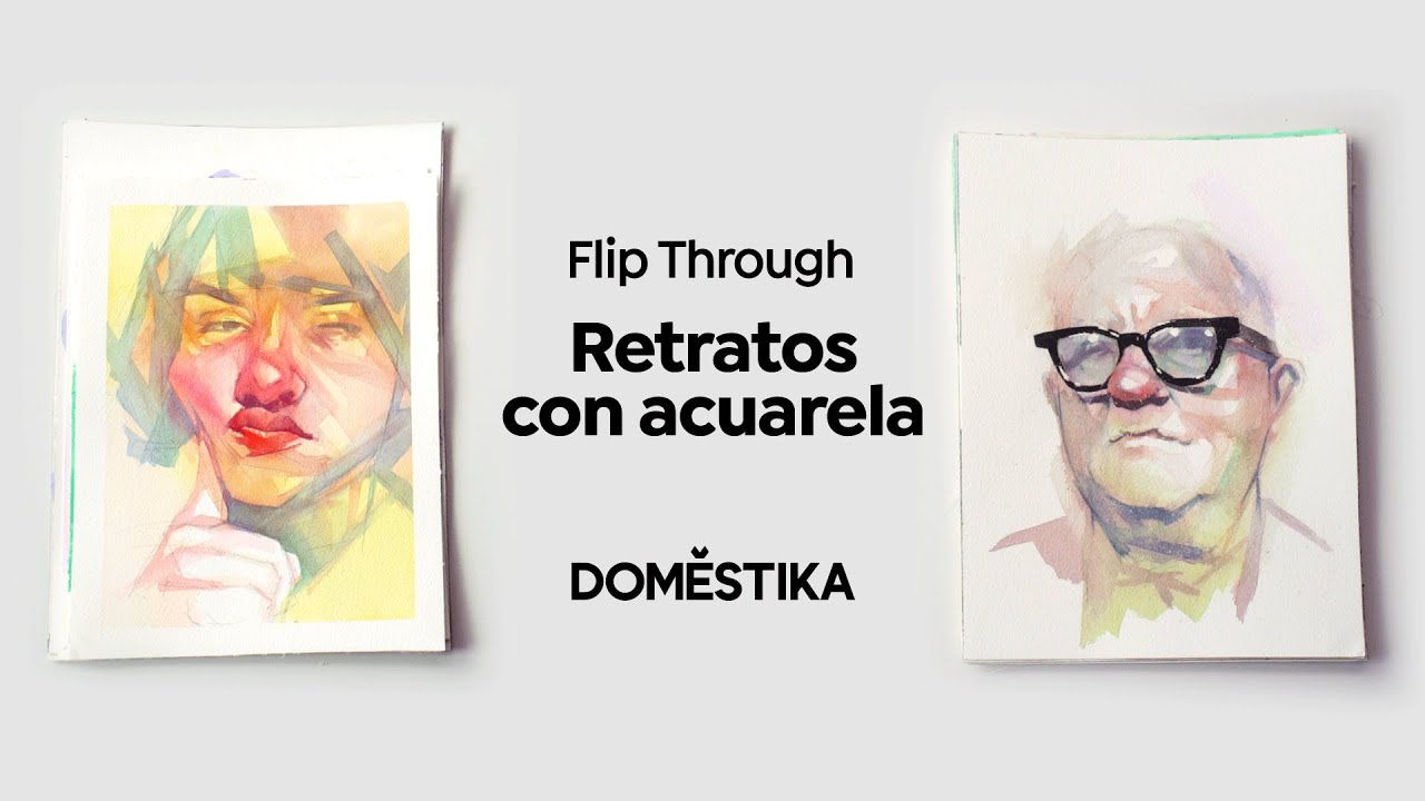 FLIP THROUGH Acuarela | Descubre los Retratos de Alejandro Casanova ...