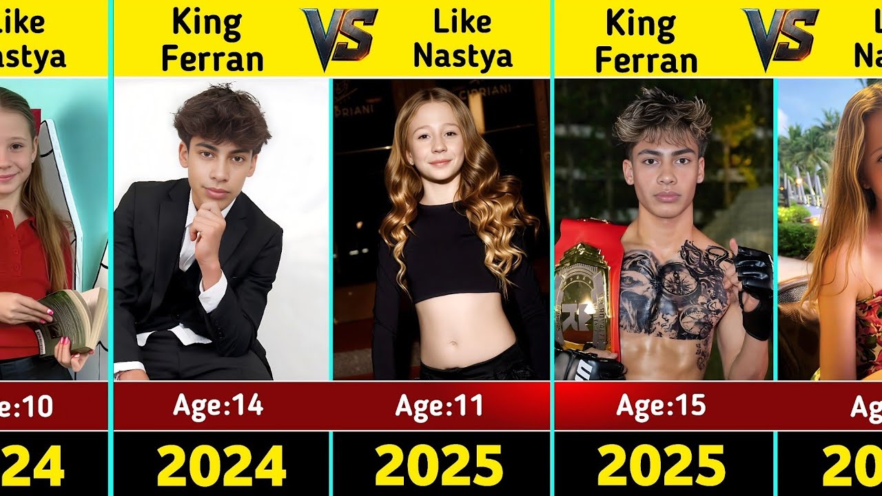 King Ferran VS Like Nastya (The Royalty Family) Glow Up ...