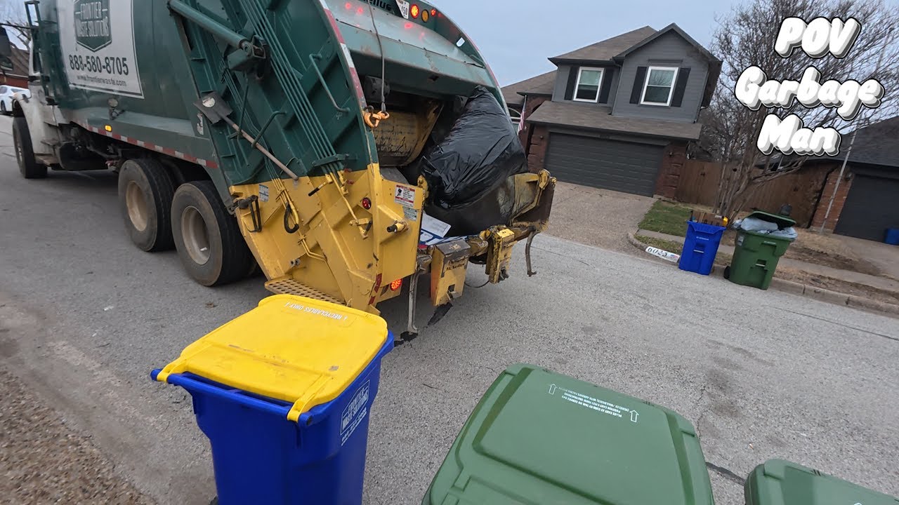 Rear Loader Truck POV - The Garbage Man | 4K Full HD ASMR - YouTube