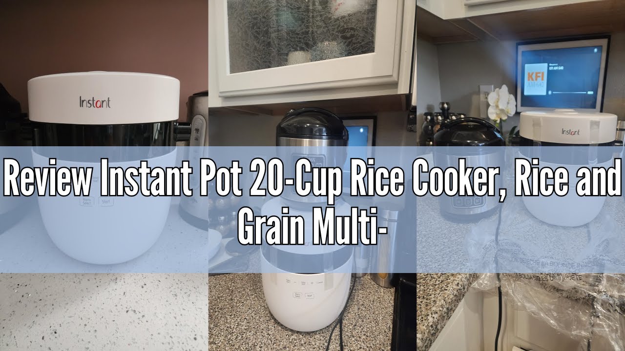 Review Instant Pot 20-Cup Rice Cooker, Rice and Grain Multi-Cooker with ...