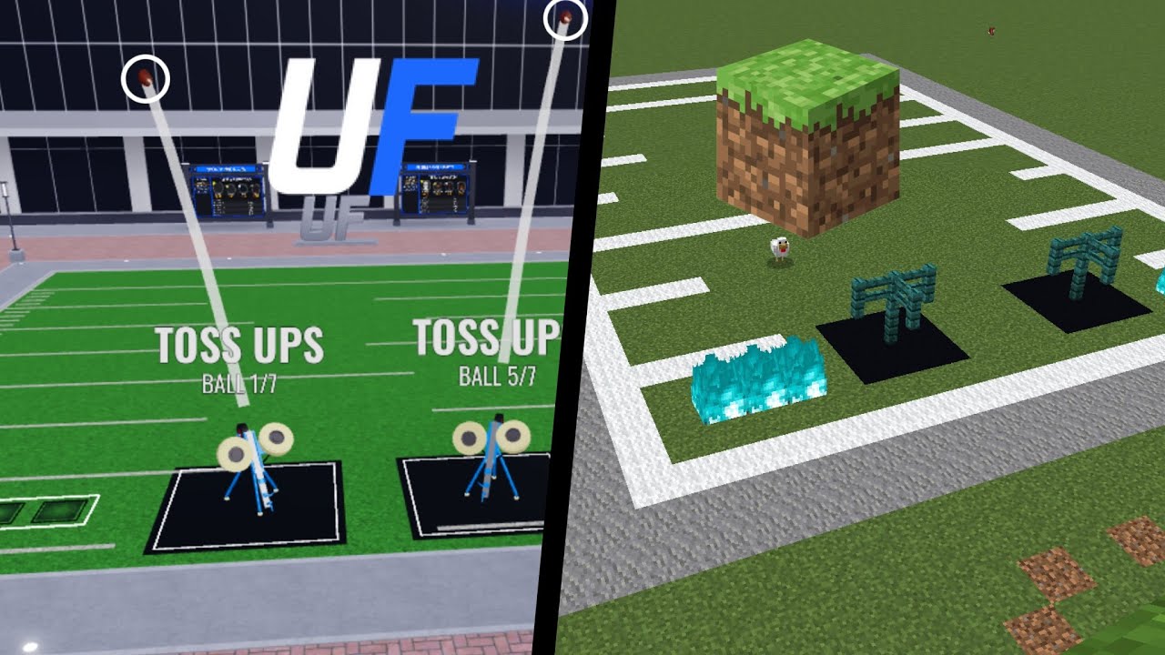 I BUILT ULTIMATE FOOTBALL IN MINECRAFT! - YouTube