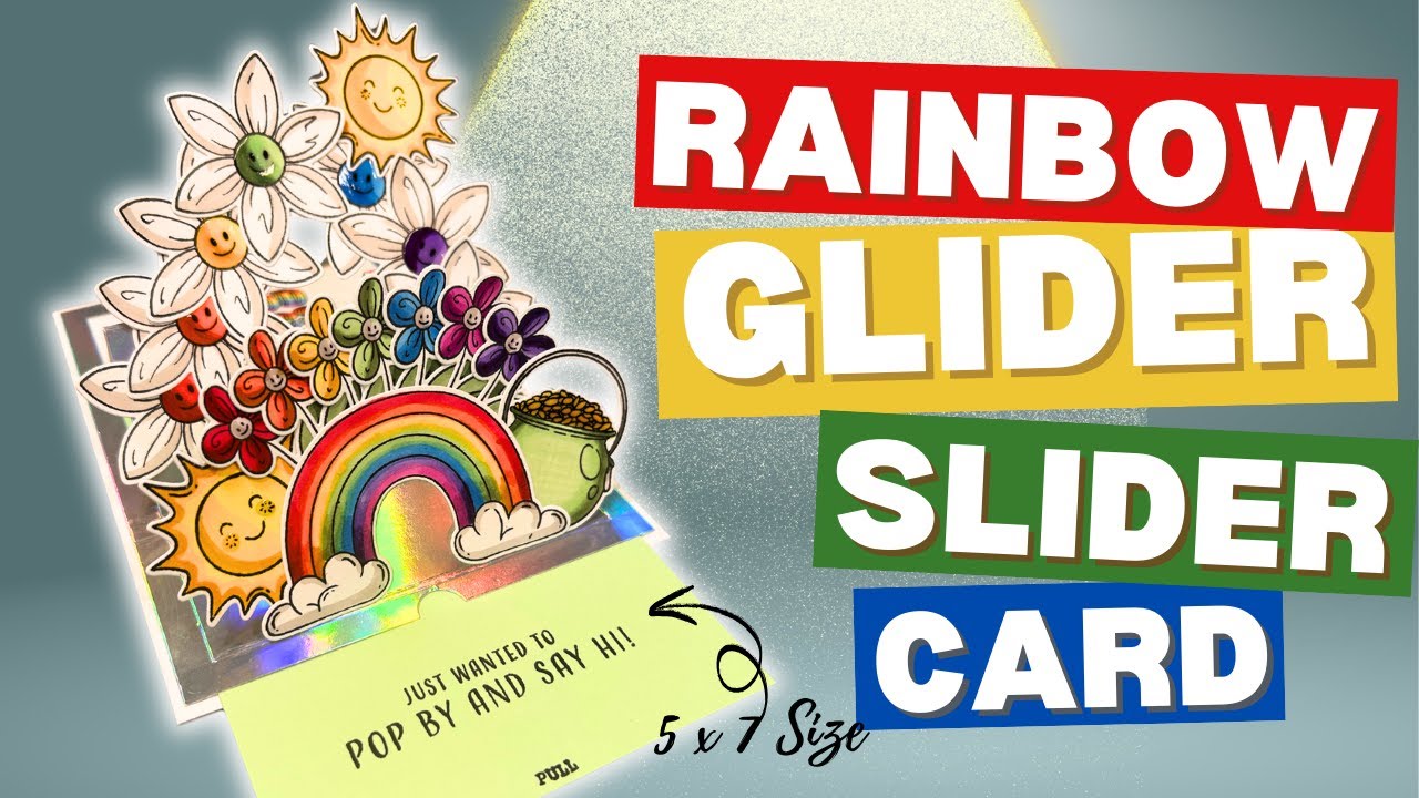Rainbow Multi Glider Slider Card | Fun Kinetic card ideas! - YouTube