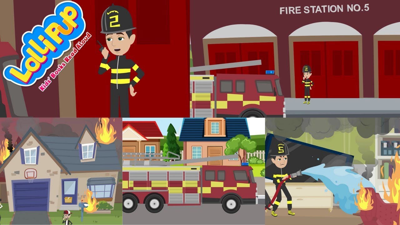 📚 Kids Book Read Aloud: 🔥 Firefighter Franklin 📖 LolliPUP Reading - YouTube