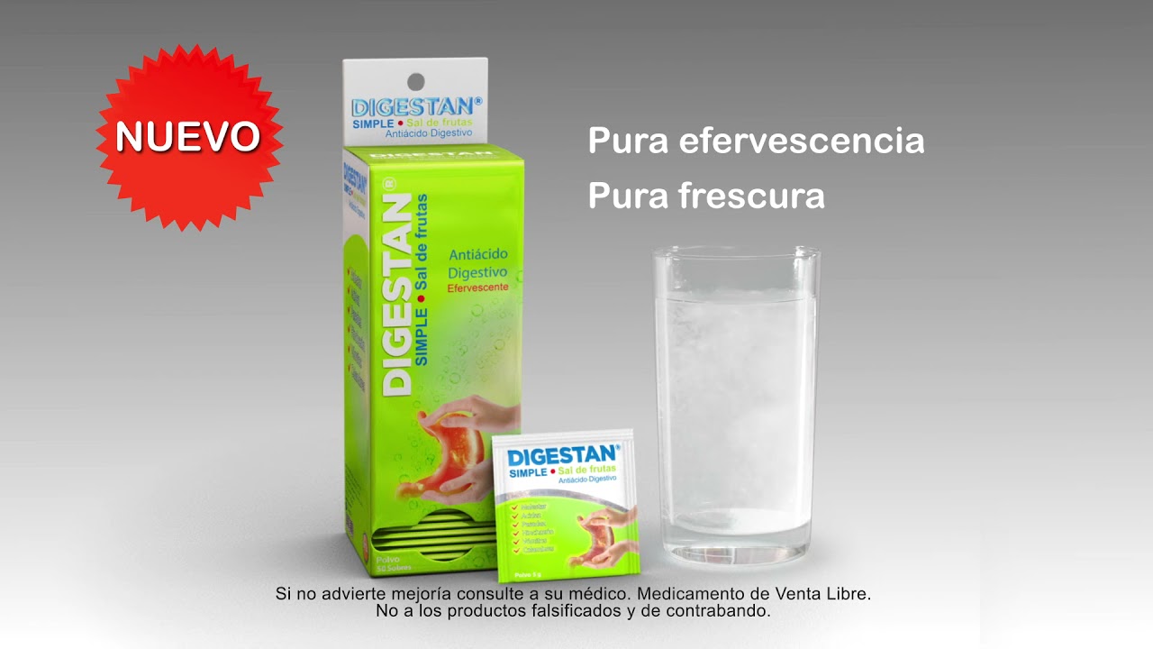 NUEVO DIGESTAN SAL DE FRUTAS EFERVESCENTE SABOR CITRUS - YouTube