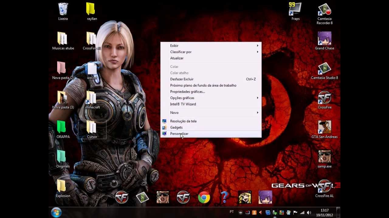 [Tutorial]Como Mudar seu cursor do mouse ! - YouTube
