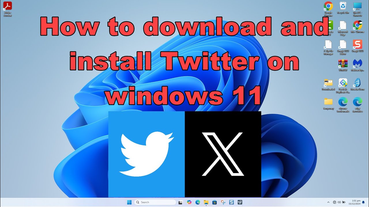 How to download and install Twitter on windows 11 - YouTube