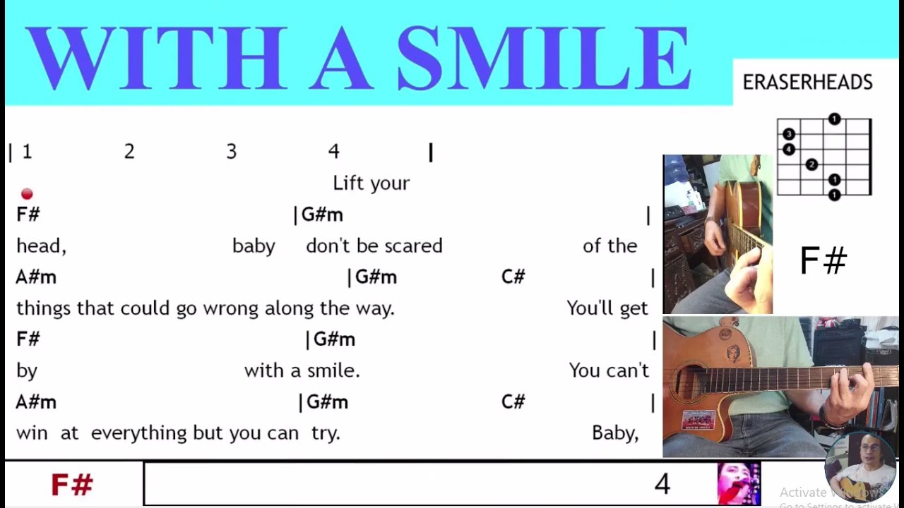 With A Smile Guitar Chords WITH A SMILE Eraserheads (Guitar Chords