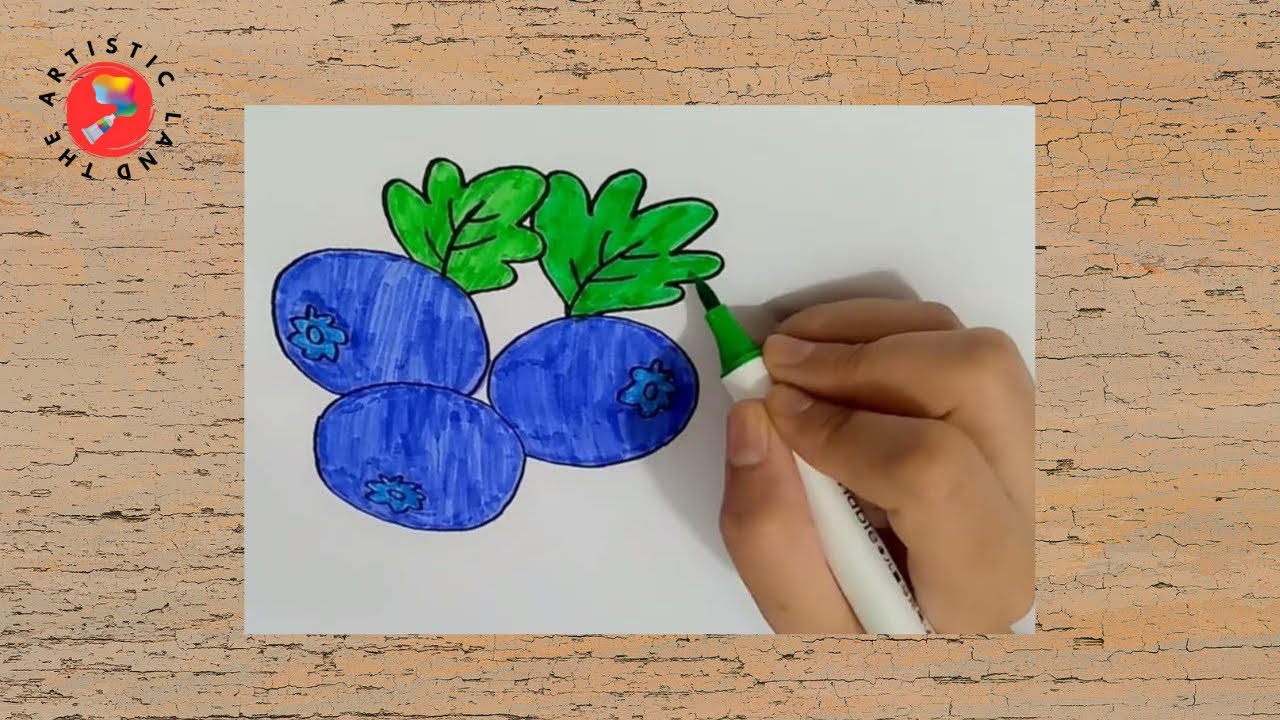 How to Draw Blueberries: Easy Step-by-Step Tutorial - YouTube