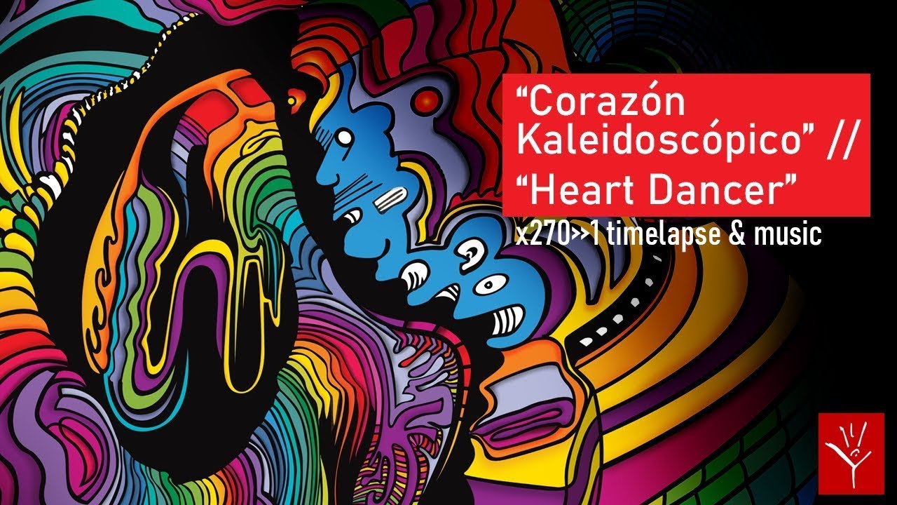 How I make my heart dance // Psychedelic markers to digital artwork ...
