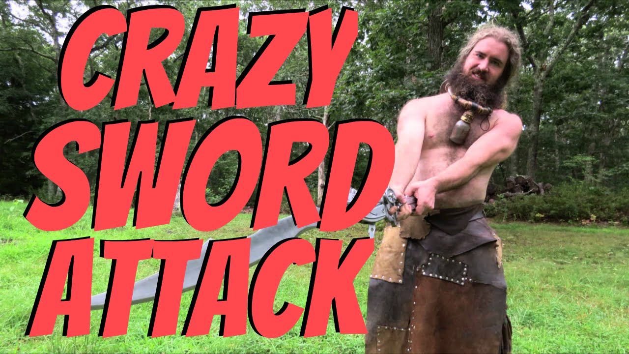 CRAZY MAN With a SWORD ATTCKS Police Officer - YouTube