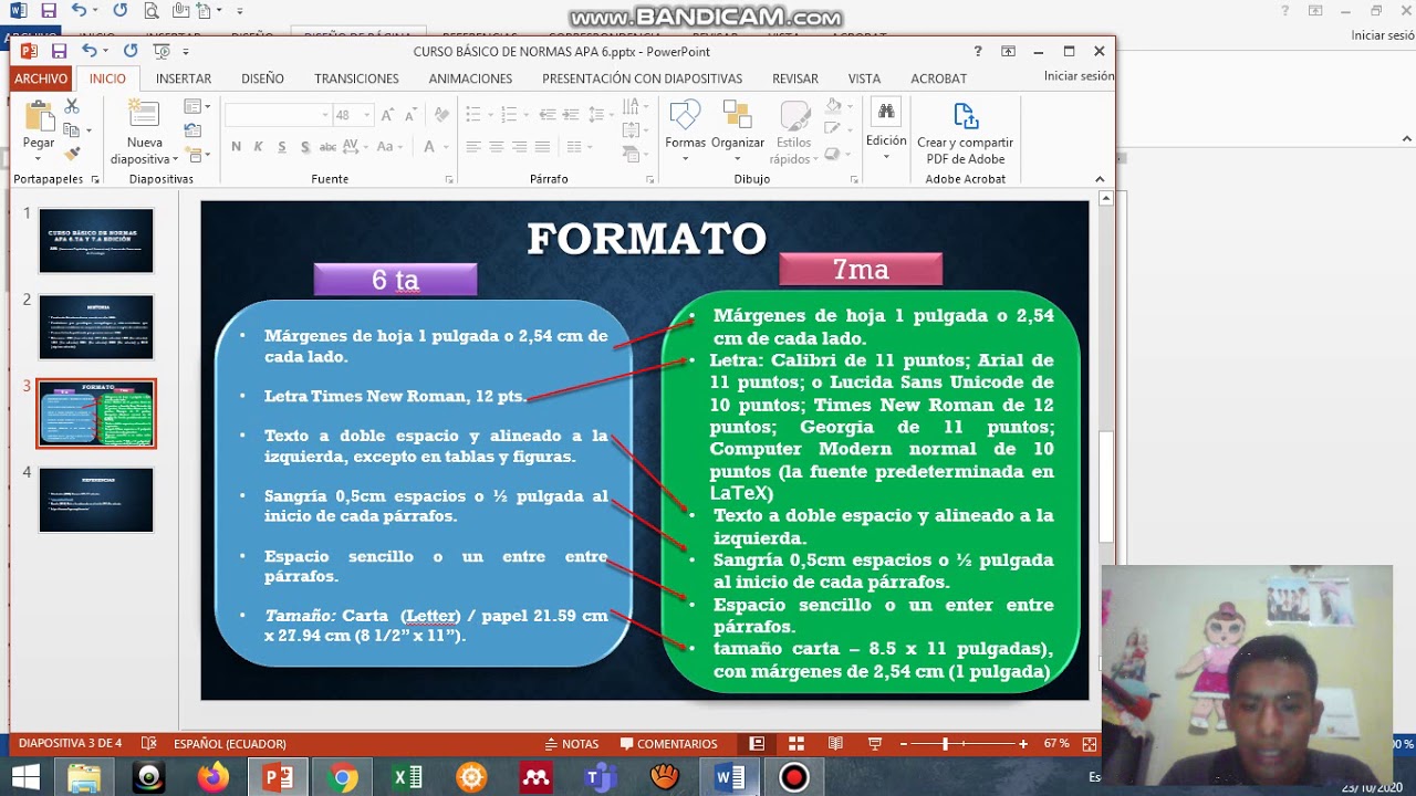 Normas APA 6ta y 7ma edición, diferencia en formato. - YouTube