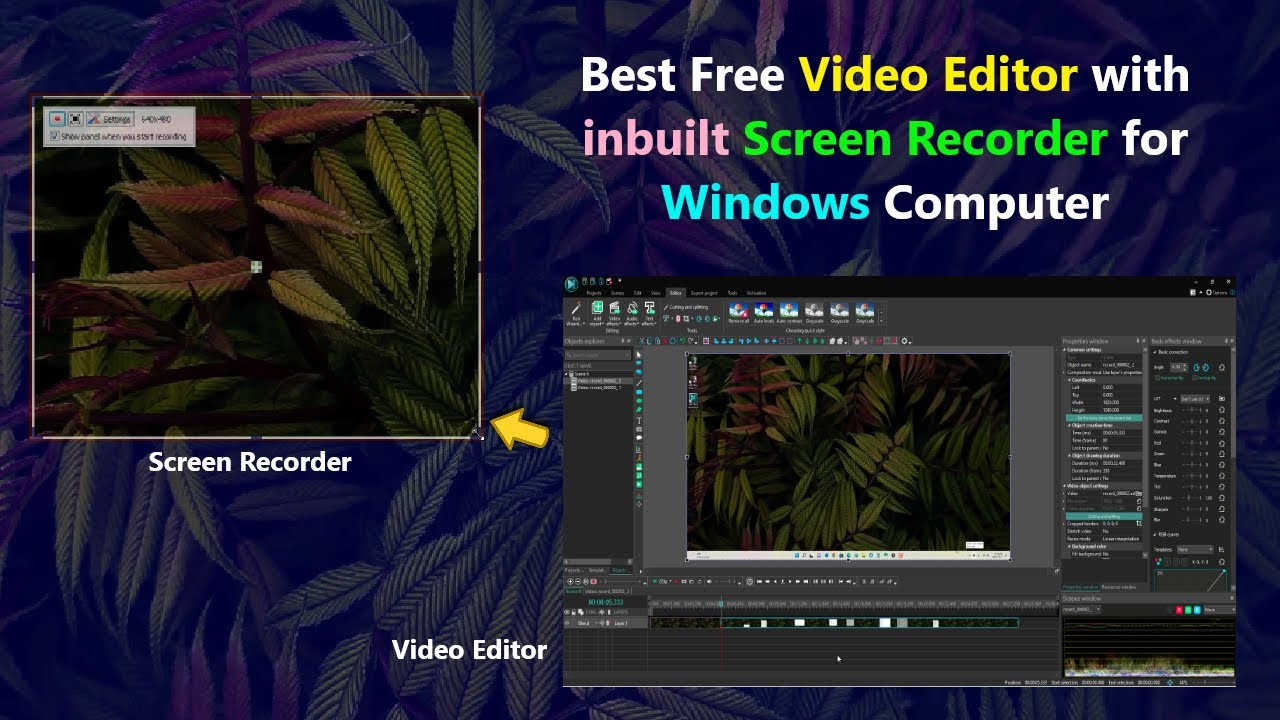 Best Free Video Editor with inbuilt Screen Recorder for Windows ...