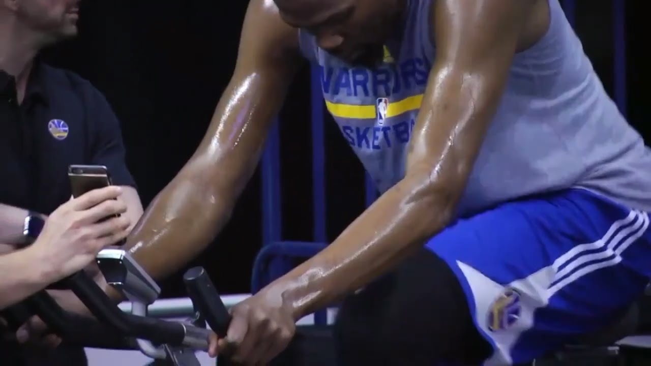 Kevin Durant Workout On Bike | Steve Kerr On Kevin Durant Return To ...